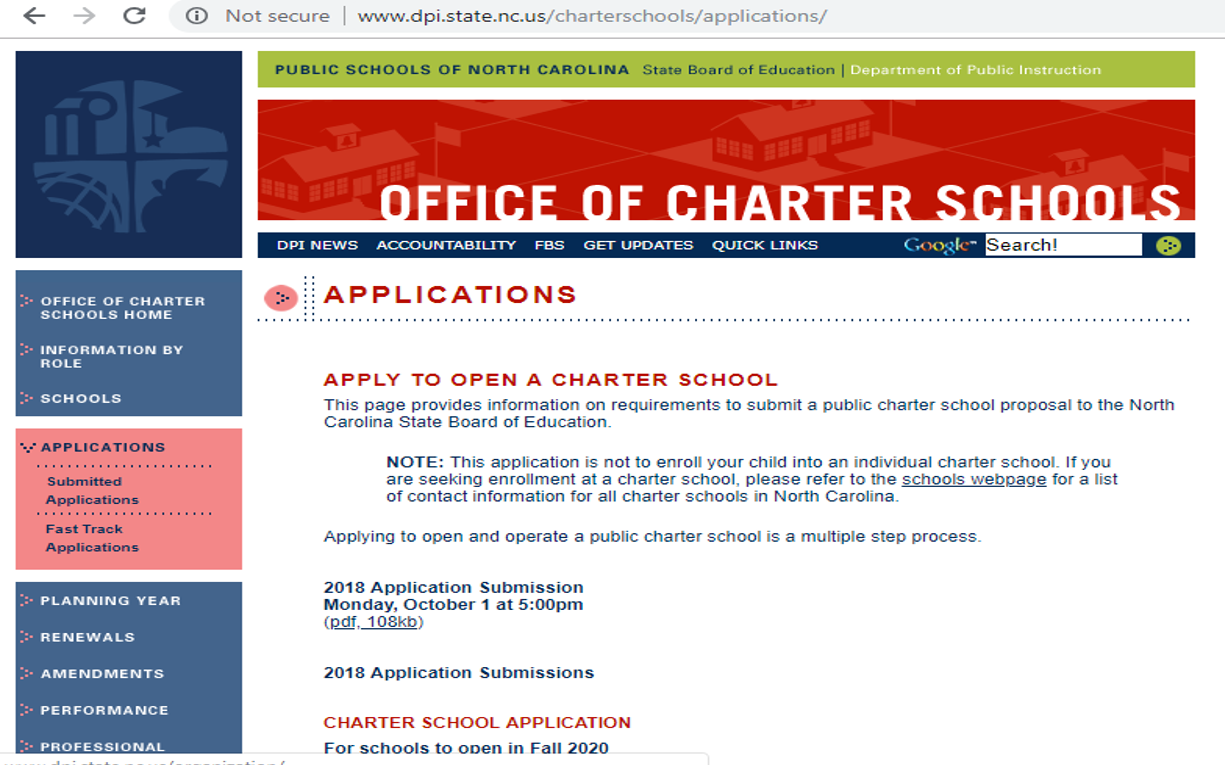 An Application for “The Traditional Public School” Charter School ...