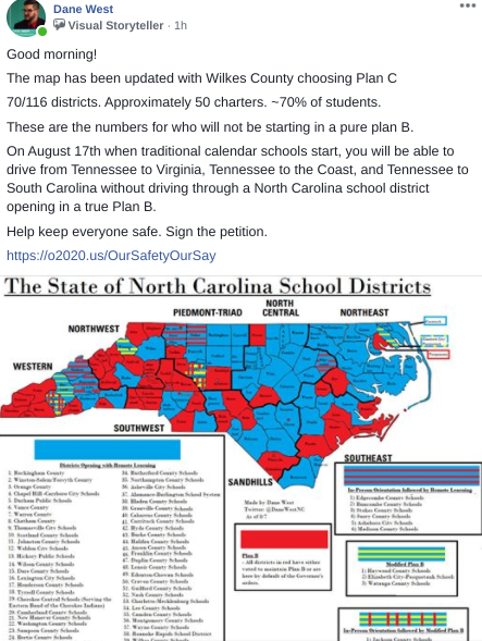 Look At This Map Of School Reopening Plans & Compare Them To NCGA ...