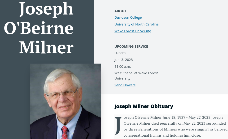 A Tribute To Dr. Joseph Milner – My Favorite Teacher | caffeinated rage