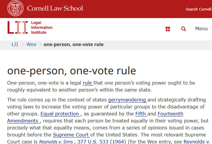One-Person, One-Vote? | caffeinated rage